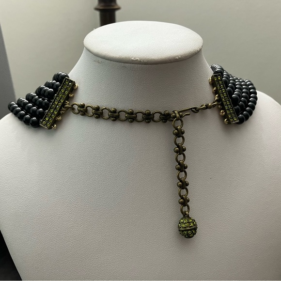 Heidi Daus | Jewelry | Heidi Daus Multicolor Oval Center Onyx Choker ...